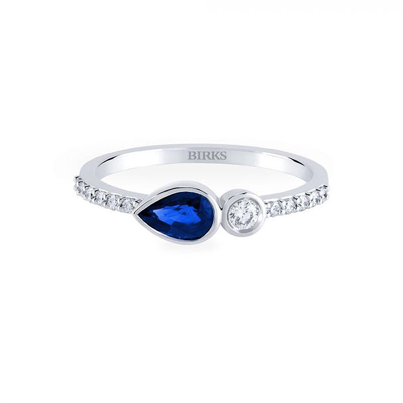 Birks Splash Collection|Diamond and Sapphire Band
